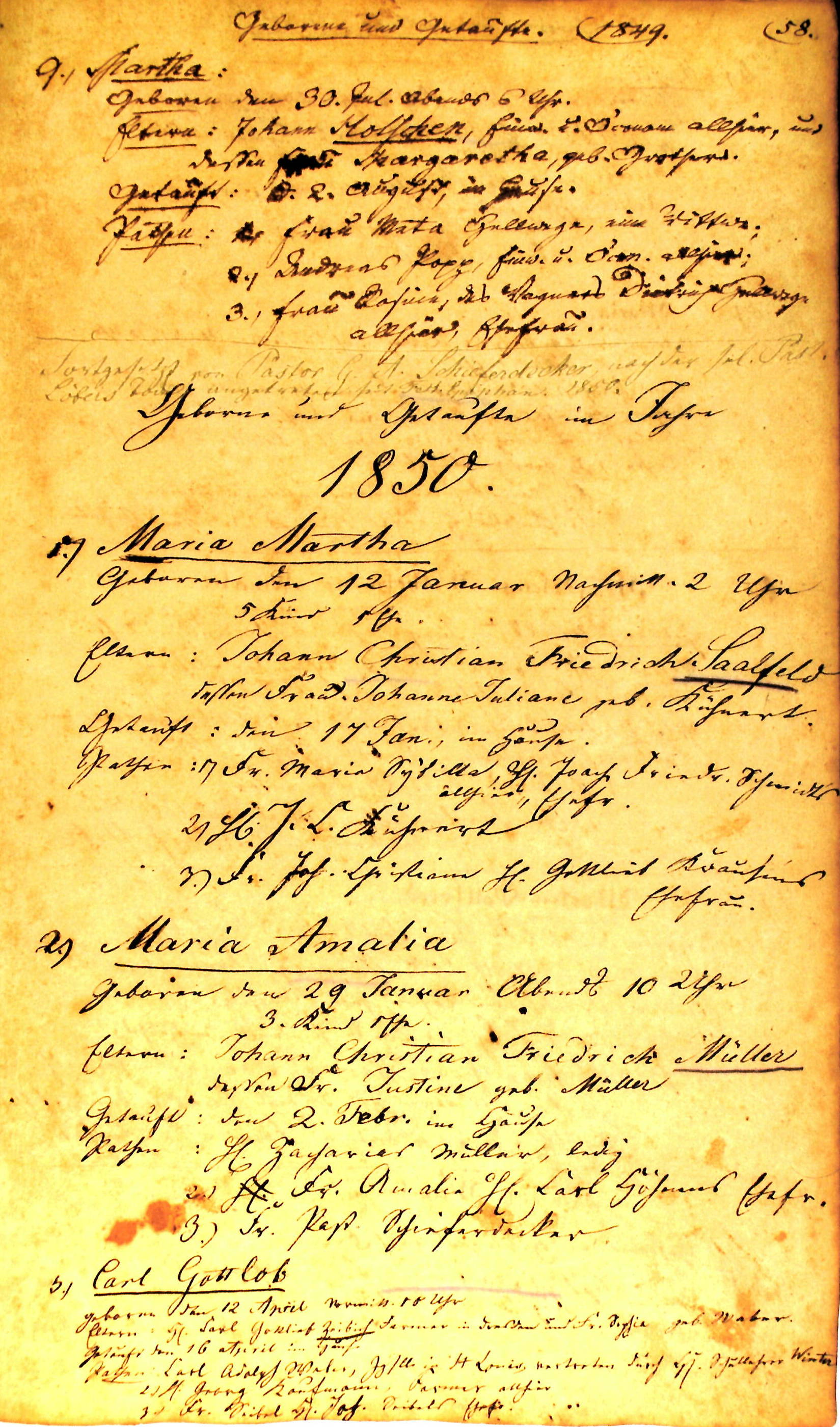 More Holes…and Some Handwriting