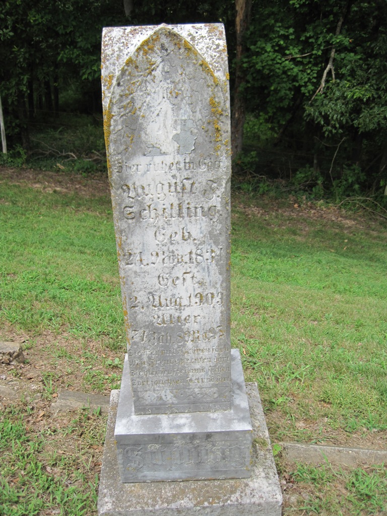 August Schilling gravestone Concordia