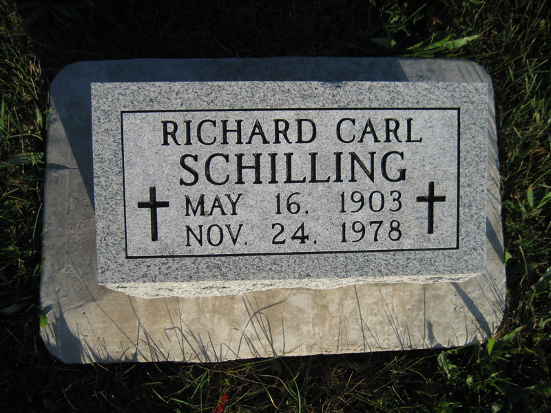 Richard Schilling gravestone Wittenberg