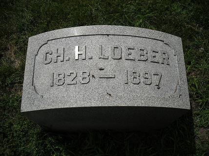 Christoph Loeber gravestone Forest Home Milwaukee WI
