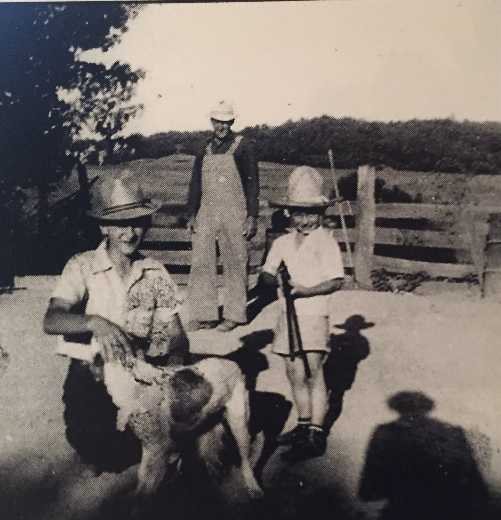 Adolph Petzoldt with two children
