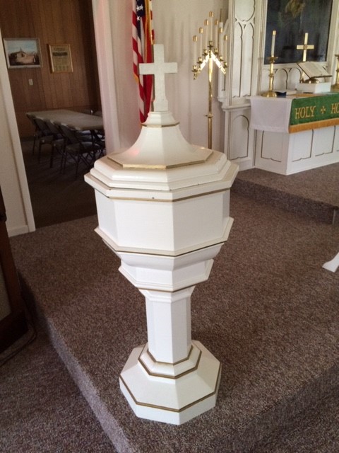 Zion Lutheran baptismal font