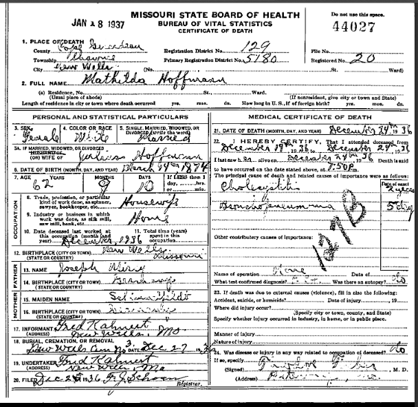 mathilda-hoffmann-death-certificate