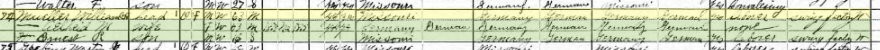 William Mueller 1920 census Wittenberg MO