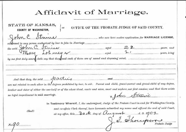 stueve-lohmeyer-kansas-marriage-license