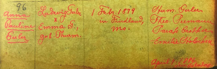 The Other Seeman Son and His Sons