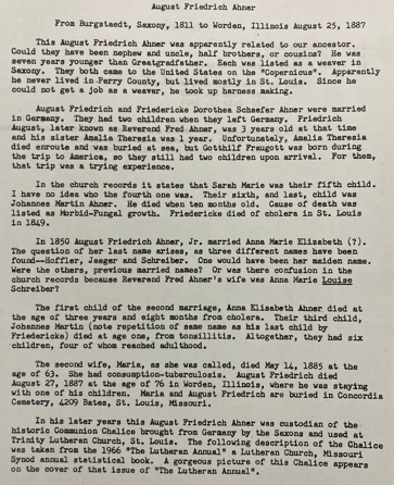 A Return to the Ahner Enigmas