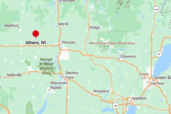 athens-wisconsin-map