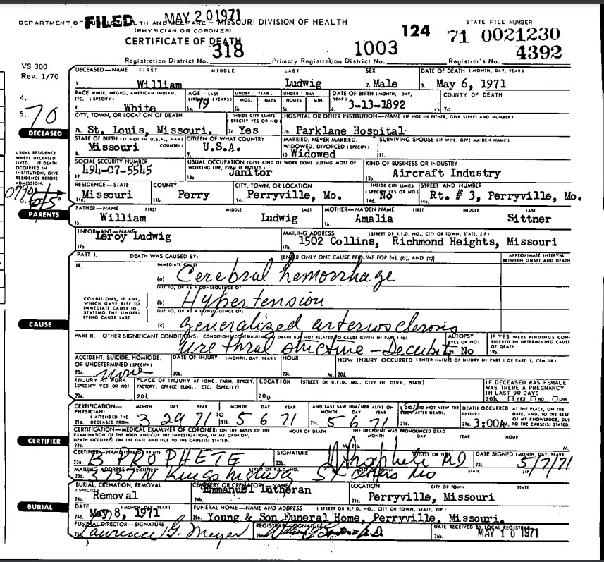 William and Ida – A Ludwig/Mecker Match