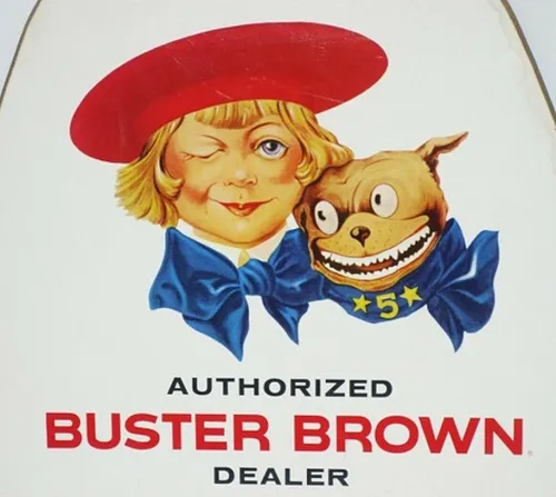 Buster Brown Shoe sign