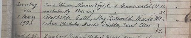 Flora and Lydia Weber baptism records 2 Christ Jacob IL